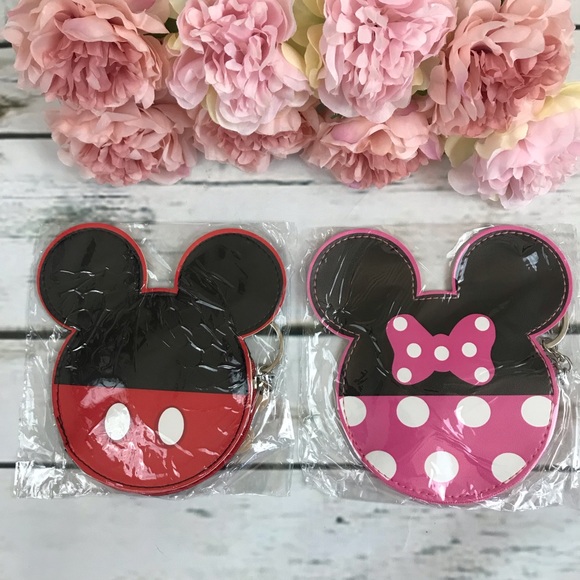 Bags | Mickey Minnie Mouse Coin Purse Keychain | Poshmark